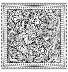 Black and white oodles kaleidoscope Royalty Free Vector