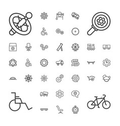 Wheel icons Royalty Free Vector Image - VectorStock