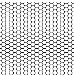 002 black and white basic hexagonal shape Vector Image