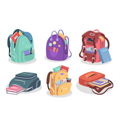 School backpack Royalty Free Vector Image - VectorStock
