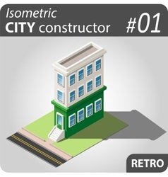 Isometric city constructor - 01 Royalty Free Vector Image