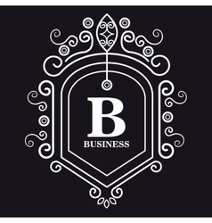 Monogram background design Royalty Free Vector Image