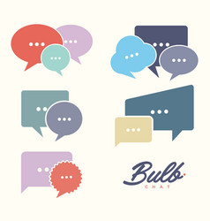 Comic speech chat bubble pop art style go Vector Image