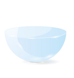 Half sphere blue 3d geometric shape Royalty Free Vector