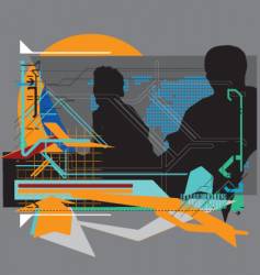 Matrix background eps10 Royalty Free Vector Image