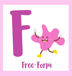 Letter r vocabulary rectangle shape Royalty Free Vector
