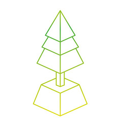 Isometric pine tree design Royalty Free Vector Image