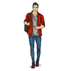 Man model Royalty Free Vector Image - VectorStock