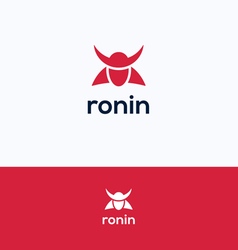 Face ronin logo Royalty Free Vector Image - VectorStock