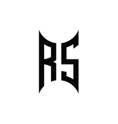 Rs initial gaming logo esports geometric designs Vector Image