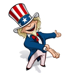 Uncle Sam Saluting Royalty Free Vector Image - VectorStock