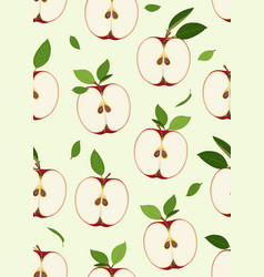 Colorful apples seamless pattern Royalty Free Vector Image