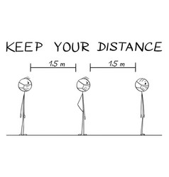 Cartoon of line of people waiting in queue Vector Image