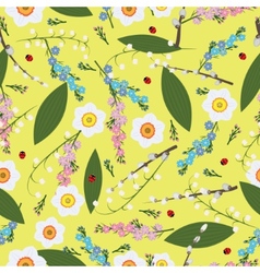 Beautiful seamless pattern with lilies Royalty Free Vector