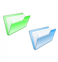 Computer folder icon Royalty Free Vector Image