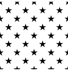 Seamless monochrome pattern with stars abstract Vector Image