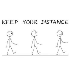 Cartoon instructional how to walk on the Vector Image
