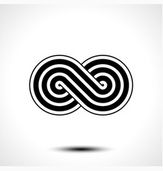 Infinity symbol icon Royalty Free Vector Image