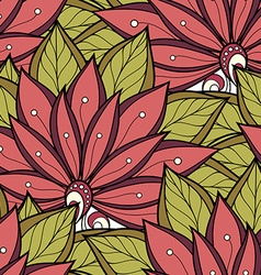 Seamless Floral Pattern Hand Drawn Floral Texture Vector Image