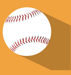 Baseball with shadow Royalty Free Vector Image
