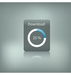 Colored web buttons Rounded shape with outlines Vector Image