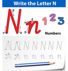 Number mathematics spell worksheet Royalty Free Vector Image