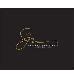 Handwriting initial of letter br b r feminine Vector Image