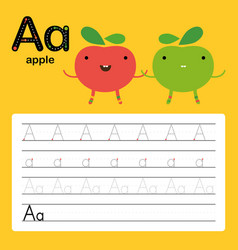 A-z fruit alphabet set for kids Royalty Free Vector Image