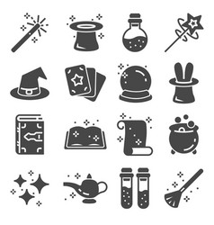 Abstract design with magic creatures and items Vector Image