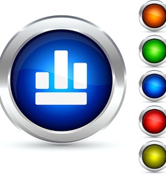 Graph button Royalty Free Vector Image - VectorStock