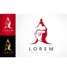 Buddha logo design Royalty Free Vector Image - VectorStock
