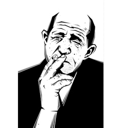 Desperate Smoker Royalty Free Vector Image - VectorStock