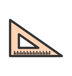 Triangle ruler Royalty Free Vector Image - VectorStock