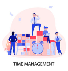 Time management vertical banners Royalty Free Vector Image