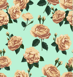 Rose seamless pattern Royalty Free Vector Image
