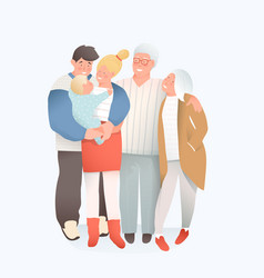 Old and young Royalty Free Vector Image - VectorStock