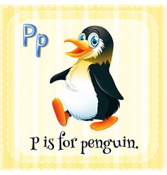Alphabet tracing worksheet with letter p and p Vector Image