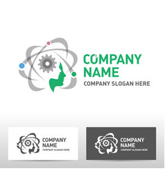 Engineering company logo templates Royalty Free Vector Image