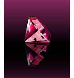 Pink diamond Royalty Free Vector Image - VectorStock