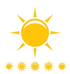 Suns elements Royalty Free Vector Image - VectorStock