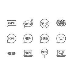 Oops something went wrong Royalty Free Vector Image