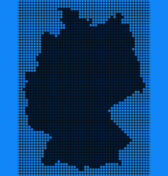German colors dot russia map Royalty Free Vector Image