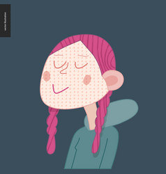 Bright characters portraits Royalty Free Vector Image