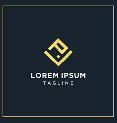 Pv square logo Royalty Free Vector Image - VectorStock