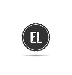 Initial letter el logo template design Royalty Free Vector