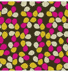 Leavesfruits and flowers seamless pattern Vector Image