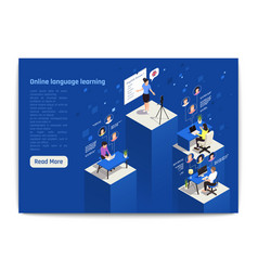 Learning language concept Royalty Free Vector Image