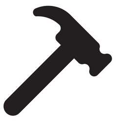Hammer cartoon icon isolated Royalty Free Vector Image