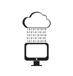 Save data from a PC Royalty Free Vector Image - VectorStock