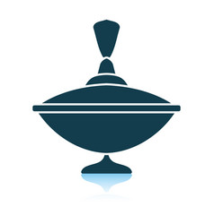 Flat chinese tea gaiwan icon Royalty Free Vector Image